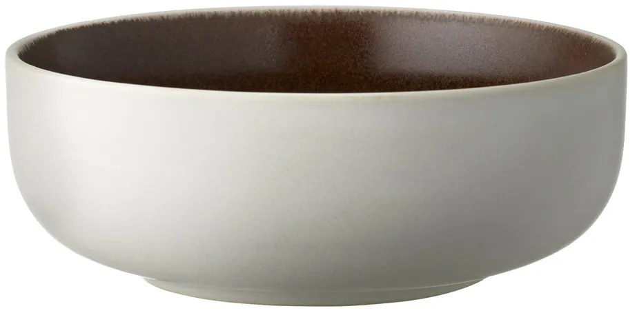 Studio Round Kameninová servírovací miska na polévku North 15 cm White/Matte Bark