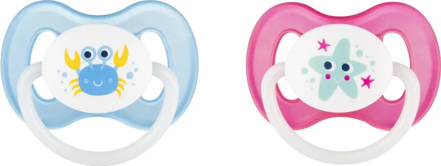 Canpol babies Dudlík svítící kaučukový třešinka 6-18m LOVE&SEA