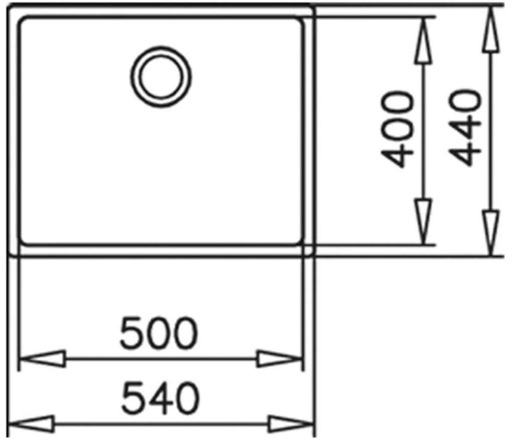 Kuchyňský dřez Teka BE LINEA RS15 50.40 X