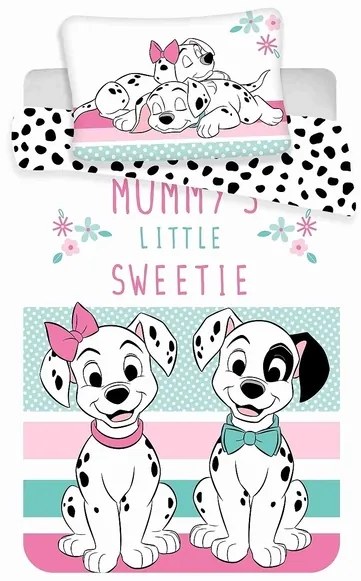 Jerry fabrics Disney povlečení do postýlky 101 Dalmatians baby 100x135 + 40x60 cm