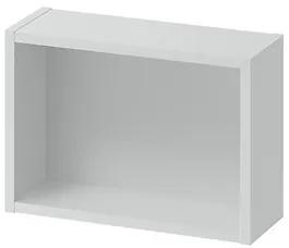 Cersanit Larga, závěsná otevřená skříňka 40x28cm, šedá matná, S932-083