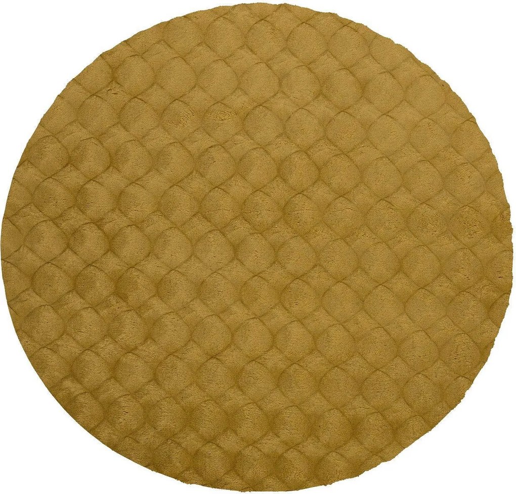 XXXLutz KOBEREC S VYSOKÝM VLASEM, 120/120 cm medová Kayoom - Online Only koberce & rohožky - 005937147005