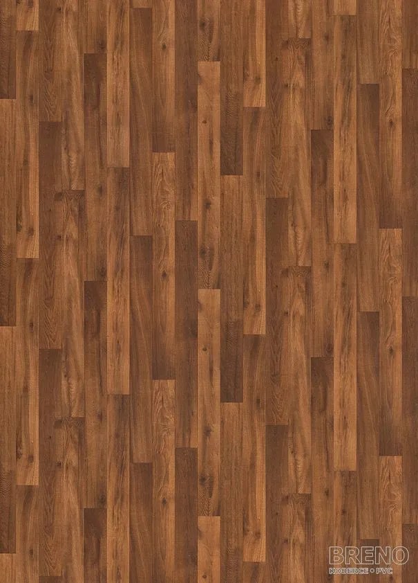 Breno PVC BONUS Hugo 063 – tmavé dřevo, šíře 400 cm