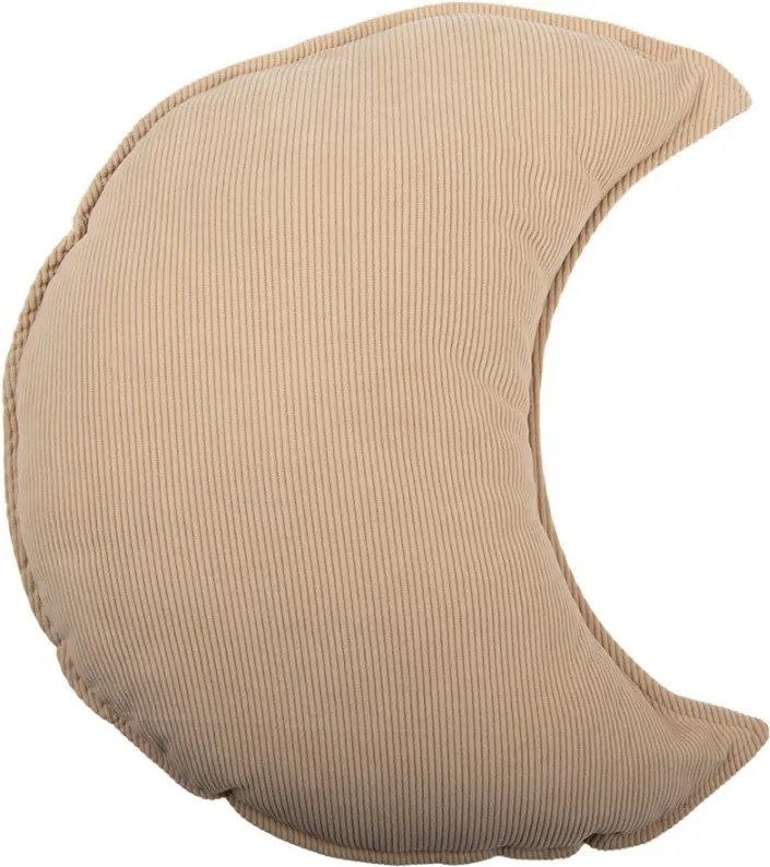 Béžový dekorativní polštář ve tvaru měsíčku Moon - 45*5*40 cm