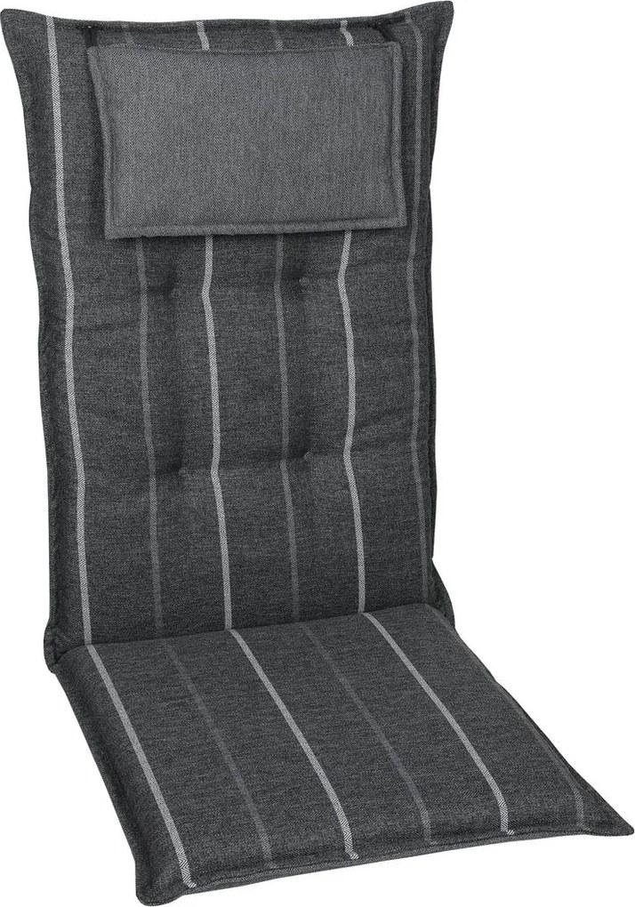 Go-De Textil Go-De Zahradní poduška, oboustranná. (vysoká opěrka, 2 kusy, antracitová)