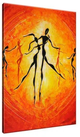Ručně malovaný obraz Nádherný tanec 70x100cm RM2402A_1AB