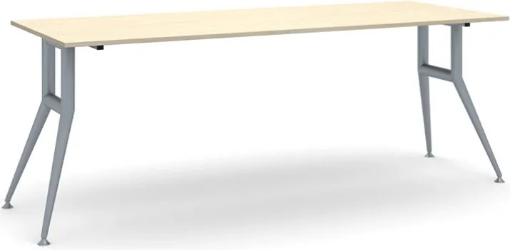 Jednací kancelářský stůl WIDE, 220x80 cm, bříza