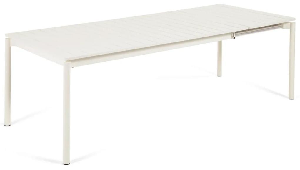 Zahradní rozkládací stůl tana 180 (240) x 100 cm bílý MUZZA