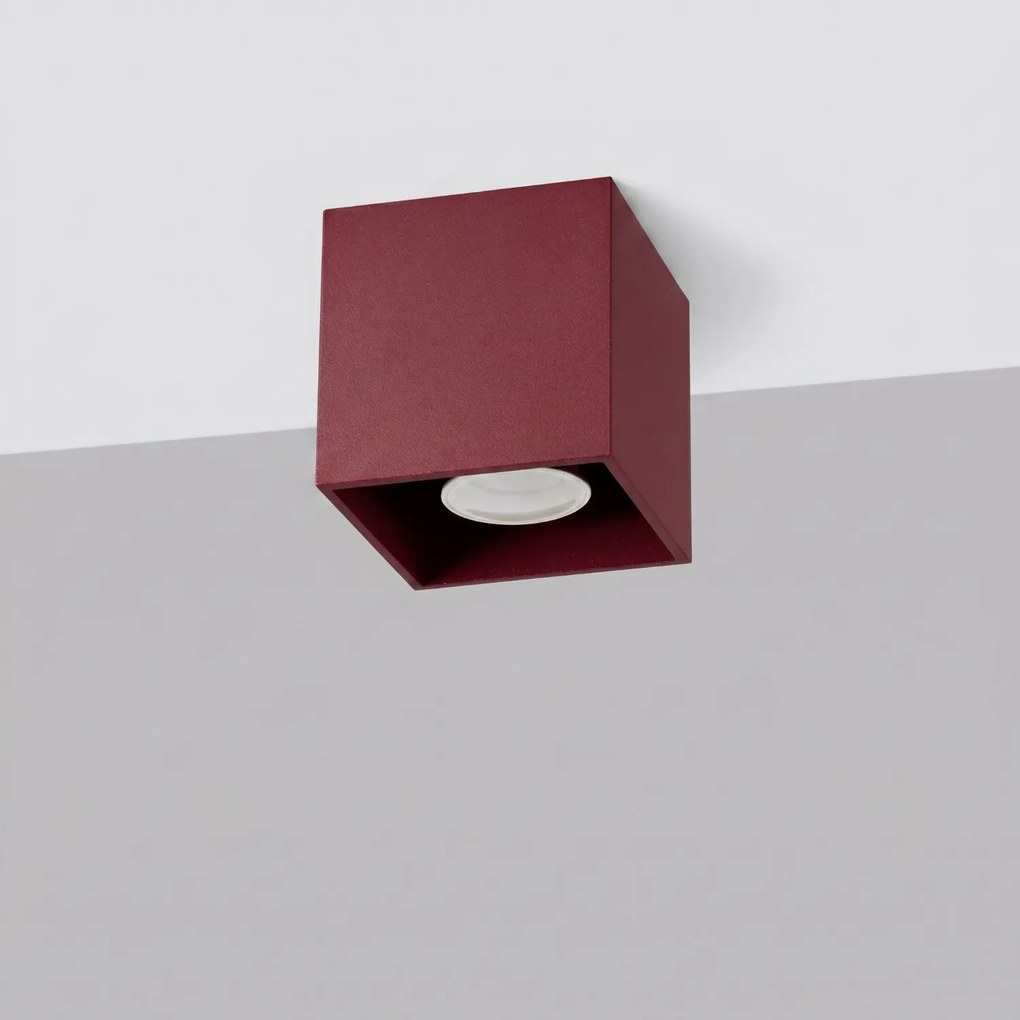 Sollux Lighting Stropní svítidlo QUAD 1 bordó