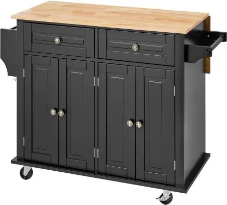 Kitchen Island Vozík Pojízdná úložná skříň na kolečkách se zásuvkou – SR191276-1