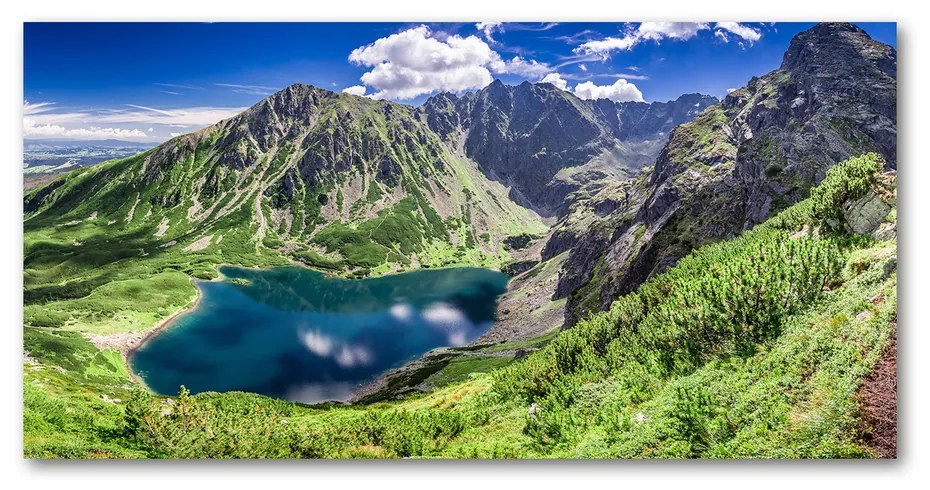 Wallmuralia Foto obraz akrylový na stěnu Černé jezero Tatry 120x60 cm