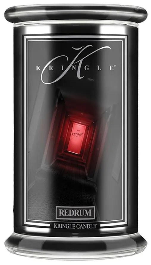 Kringle Candle svíčka Halloween Redrum (sójový vosk), 623 g