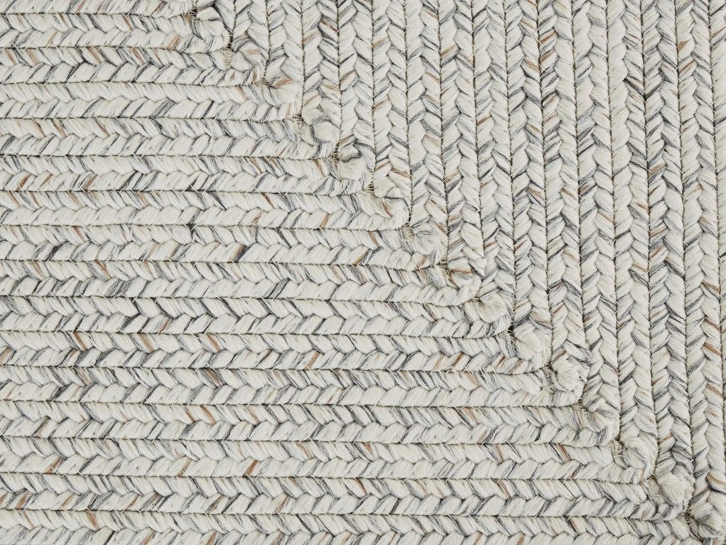 Hanse Home, Kusový koberec Braided 105553 Light Melange – na ven i na doma, 80x150, bílá, chodba / předsíň