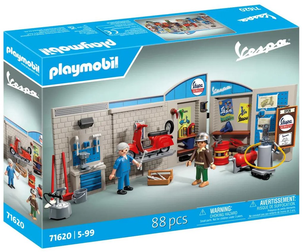 Playmobil 71620 garáž vespy z 60. let