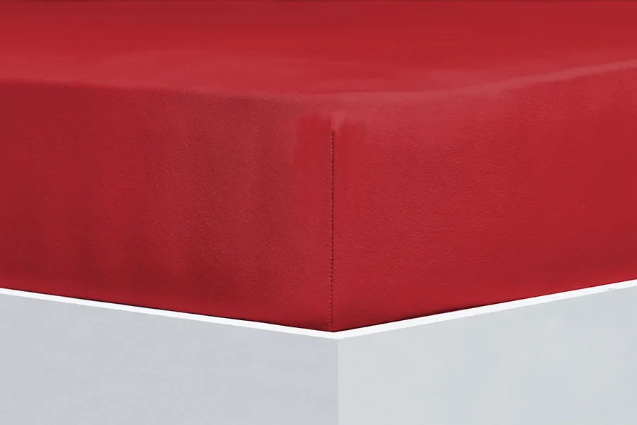 Florella Prostěradlo Avance Jersey 45 Rubin, 180-190x200 cm