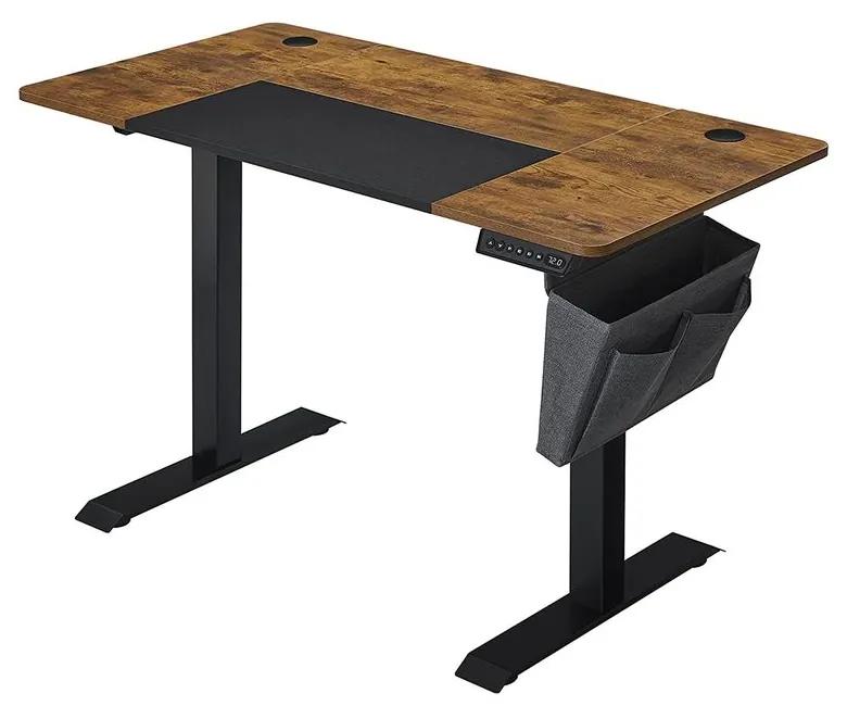 SONGMICS Dřevěný psací stůl výškově nastavitelný Industry - 120x72-120x60 cm
