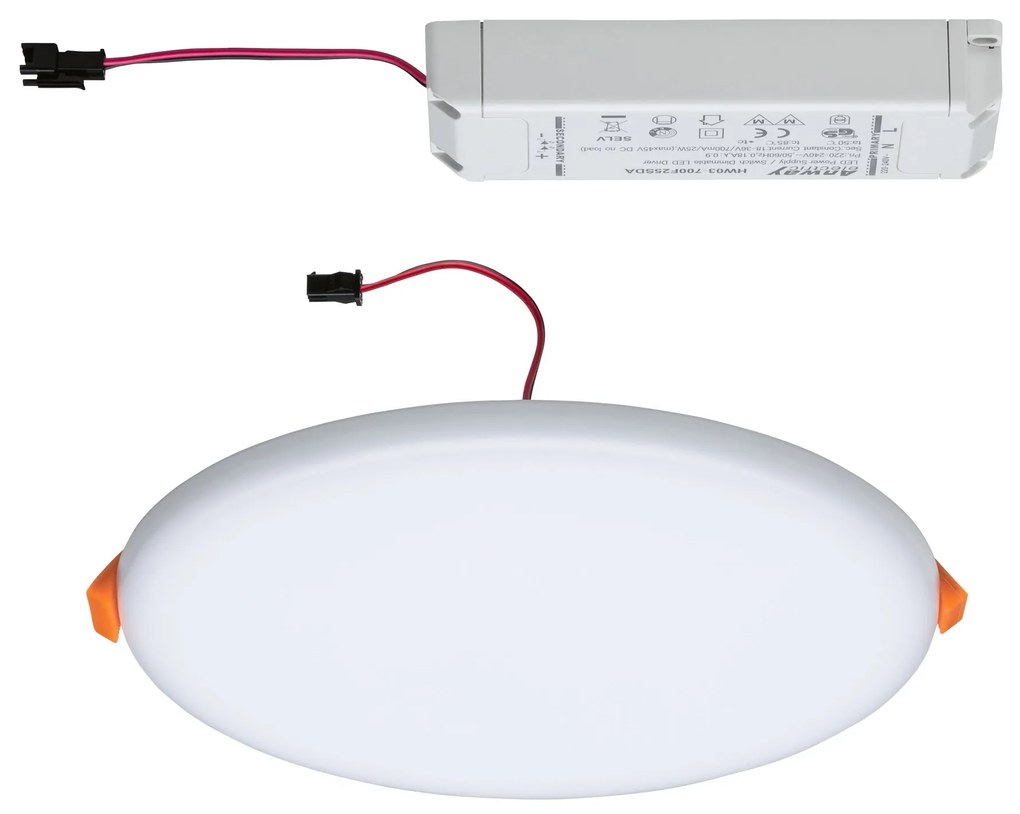 Paulmann 92392 Veluna VariFit, kulaté zápustné svítidlo, 17,5W LED 4000K, prům.  18,5cm, IP44