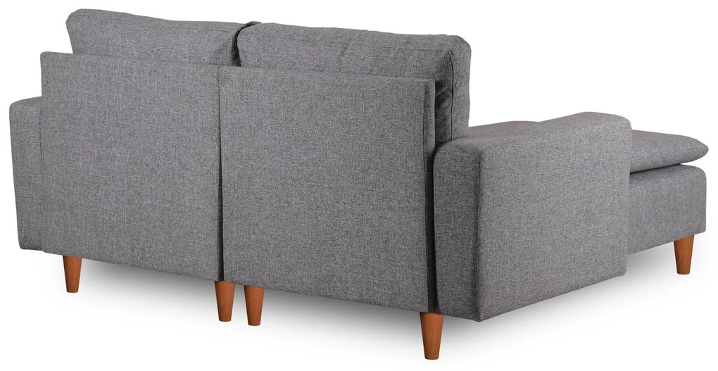 Hanah Home Rohová pohovka LUNGO MINI světle šedá