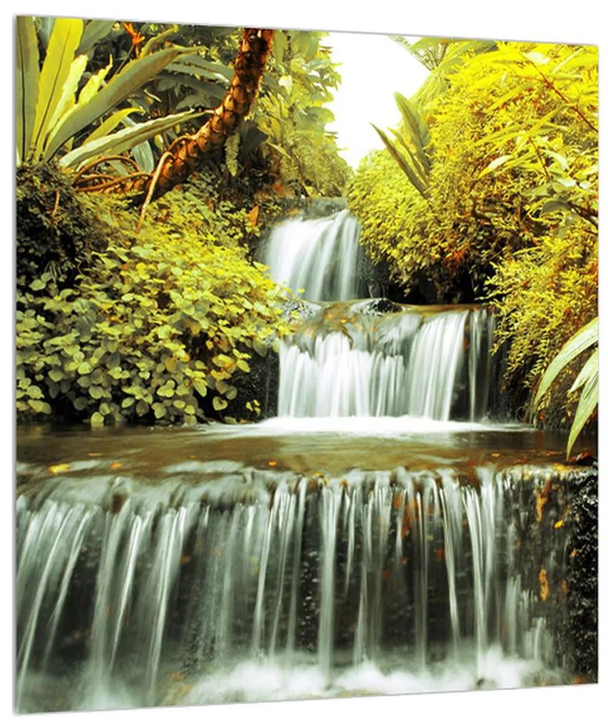 Obraz indonéských vodopádů (30x30 cm)