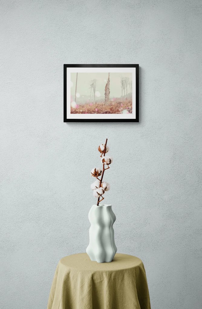 Eva Bystrianská | Jarní sníh Rám: Černý, Velikost: 40 x 60 cm