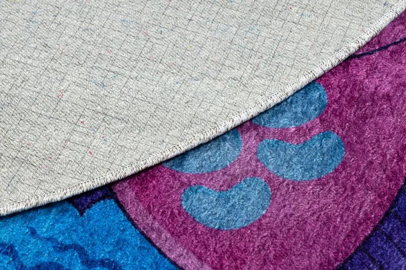 Dywany Łuszczów, Dětský kusový koberec Junior 51594.801 Ocean, 80x80 (průměr) kruh, vícebarevná, dětský pokoj