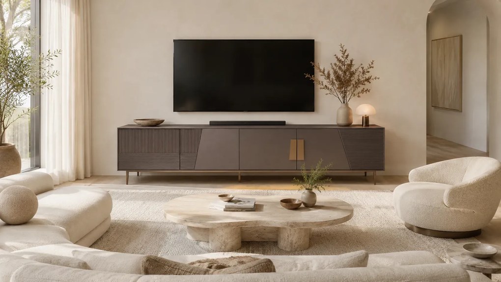 TV stolek Stilig ST101B 200 cm grafit/zlatý