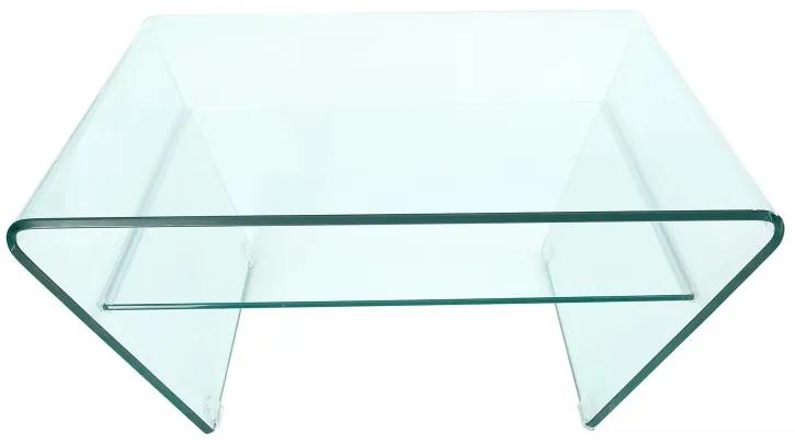 Konferenční stolek Fantome Trapez sklo