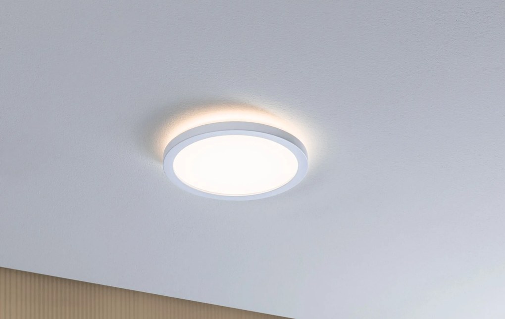 Paulmann 71152 Atria Shine, bílé stropní svítidlo s korónou, 11,2W LED 3000K, průměr 19cm