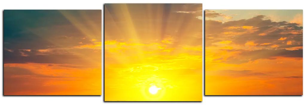 Obraz na plátně - Západ slunce - panoráma 5200D (120x40 cm)