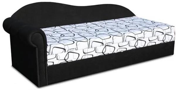 Jednolůžková postel (válenda) 70 cm Lane II (Černá 39 + Dodo 1026) (L). 793129