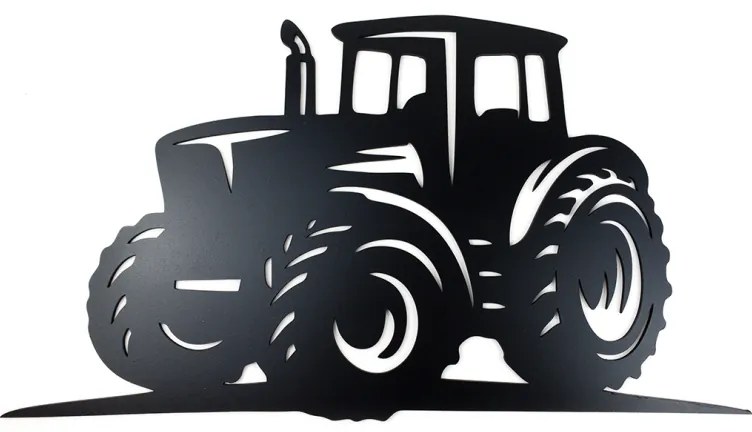 Dřevěná dekorace Traktor