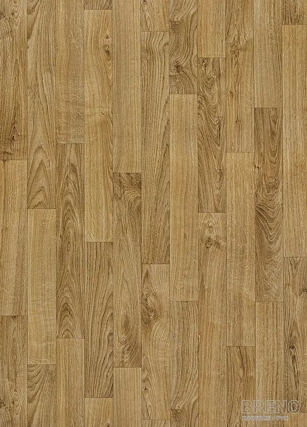 Breno PVC TRENTO Honey Oak 263L – hnědé dřevo, šíře 400 cm