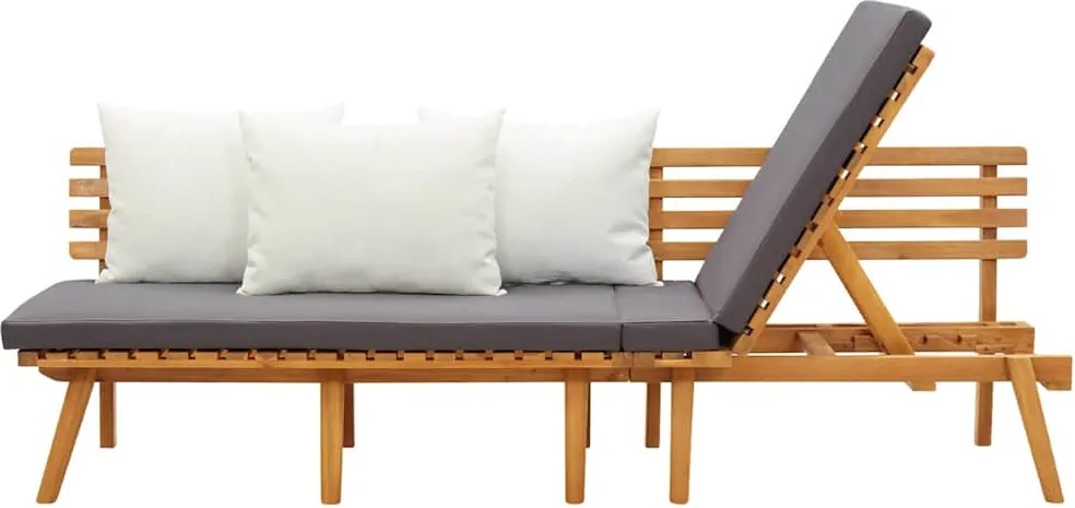 Zahradní denní postel 200x65 cm masivní akáciové dřevo 316263