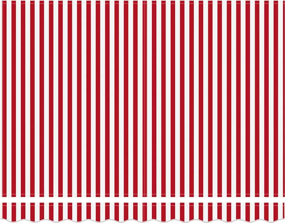 Stahovací markýza Červená a Bílá 300 x 250 cm 3329979