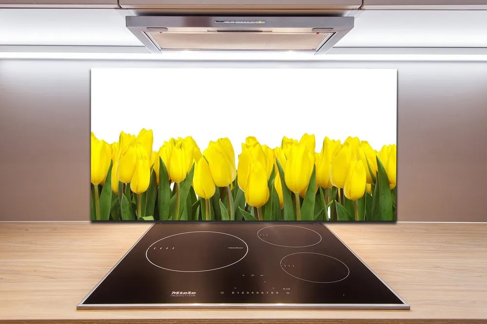 Wallmuralia Panel do kuchyně Žluté tulipány 100x50 cm