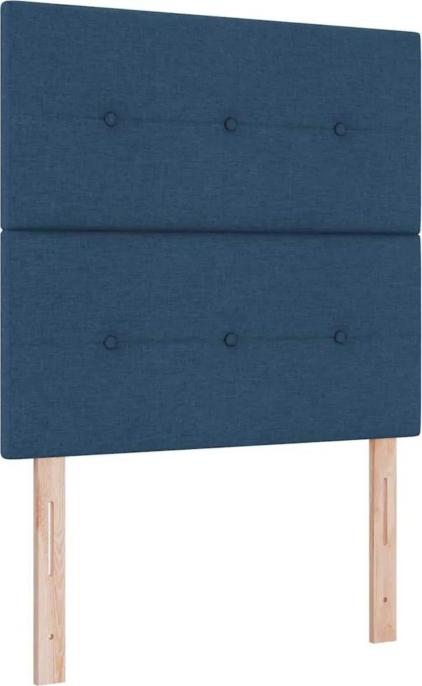 Rám postele s čelo Modrá 120 x 190 cm textil 3344717