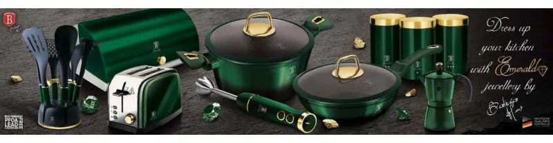 BERLINGERHAUS Kastrol s poklicí a titanovým povrchem 20 cm Emerald Collection BH-6057