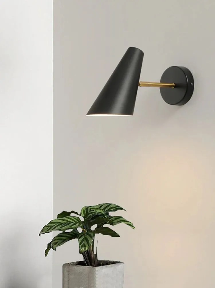 Toolight, nástěnné svítidlo 1xE27 APP1141-1W, černá-zlatá, OSW-40111