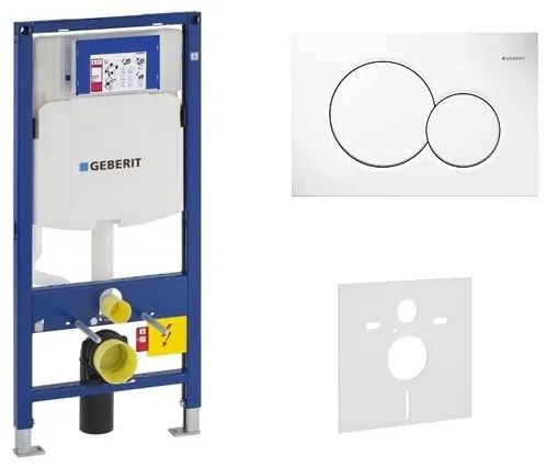 Geberit Modul do sádrokartonu, tlačítko bílé, zvukoizolační deska GD112SET1