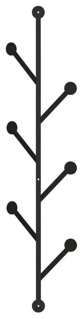 Kovový věšák PONPON 22 cm černý