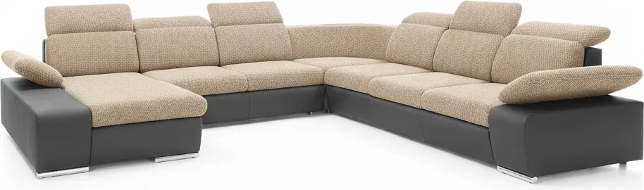 PCo Rohová sedací souprava ODYSEA IV do U, 355 cm Barva látky: Zelená (Vardo 75), Roh pohovky: Levý roh
