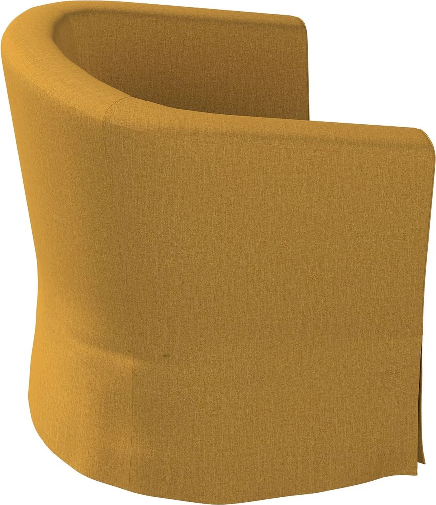 Potah na křeslo IKEA Ektorp Tullsta barva žlutá látka pletený vzor