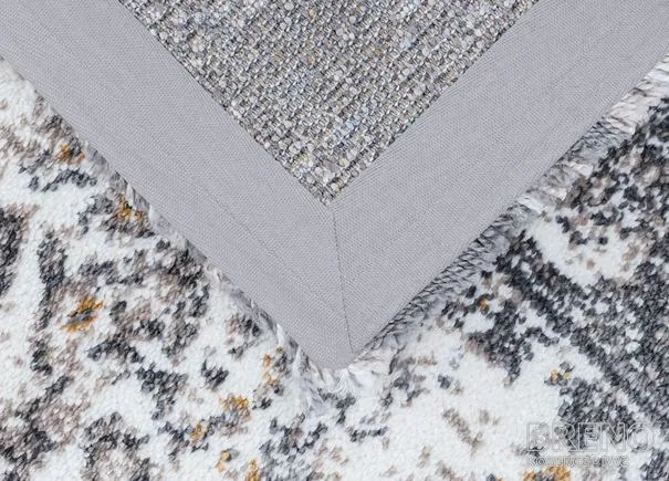 Breno Kusový koberec LUSH SEWING beige, 133x190 cm, Béžová/Šedá