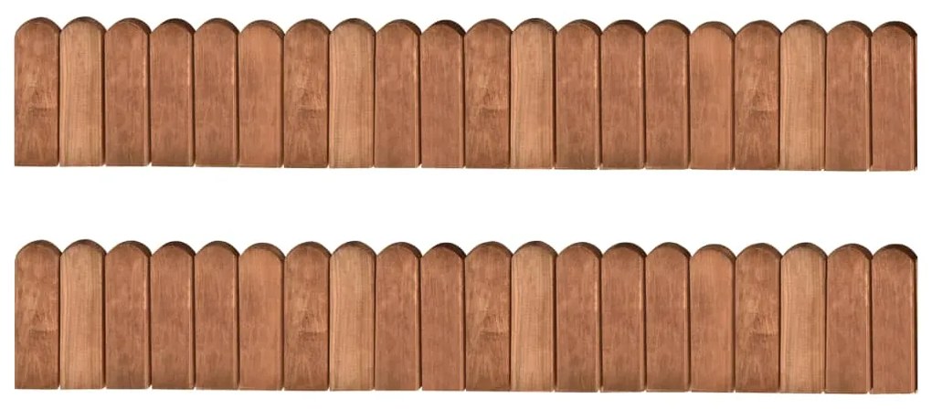 Trávníkové lemy 2 ks 120 cm impregnované borové dřevo 3053644