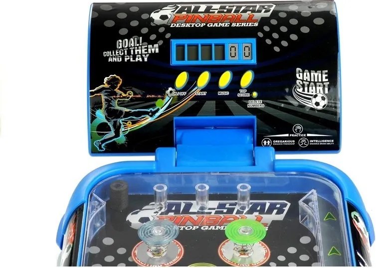 LEAN Toys Postřehová hra Pinball Flipper se světelnými efekty, 53 cm