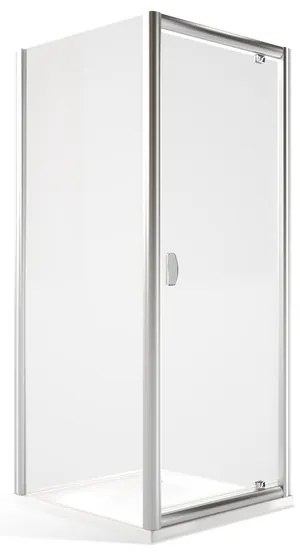 Čtvercový sprchový kout 900x900 mm
Instalační rozměr: 875–900 mm × 880–905 mm
 - Sprchový kout obdélník MDO1+MB - otevírací dveře a pevná stěna Roltechnik OUTLET