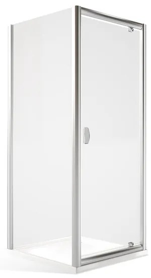 Obdélníkový sprchový kout 1000x800 mm
Instalační rozměr: 975–1000 mm × 780–805 mm
 - Sprchový kout obdélník MDO1+MB - otevírací dveře a pevná stěna Roltechnik OUTLET