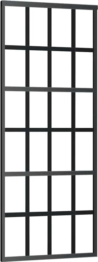 Posuvné dveře se sadou kování černé 76x205 cm ESG Glass 3375853