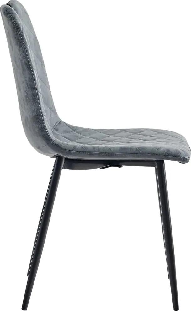 vidaXL Jídelní židle 2 ks umělá kůže [282607] Barva: Černá