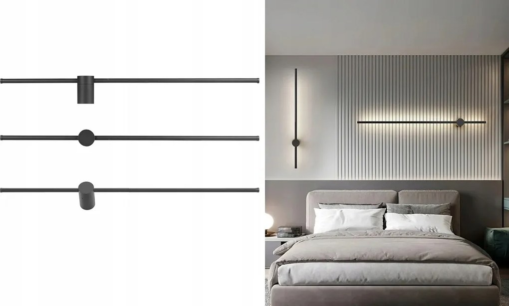 Moderní nástěnné svítidlo Kinkiet Led lampa 90 cm
